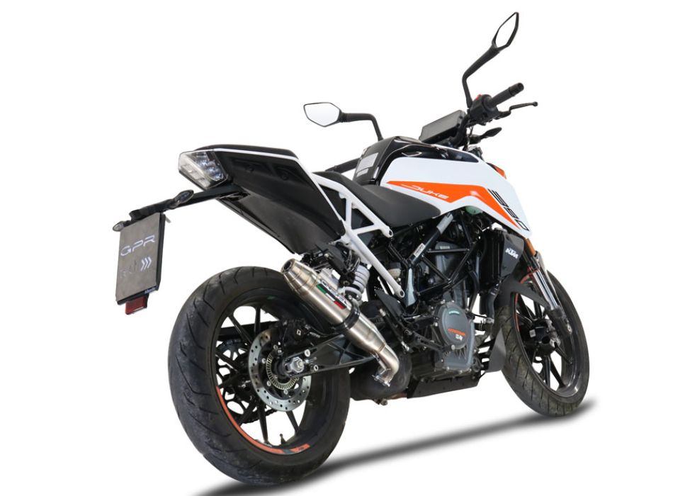 GPR escape compatible con Ktm Duke 390 2021-2024, Deeptone Inox, Escape ...